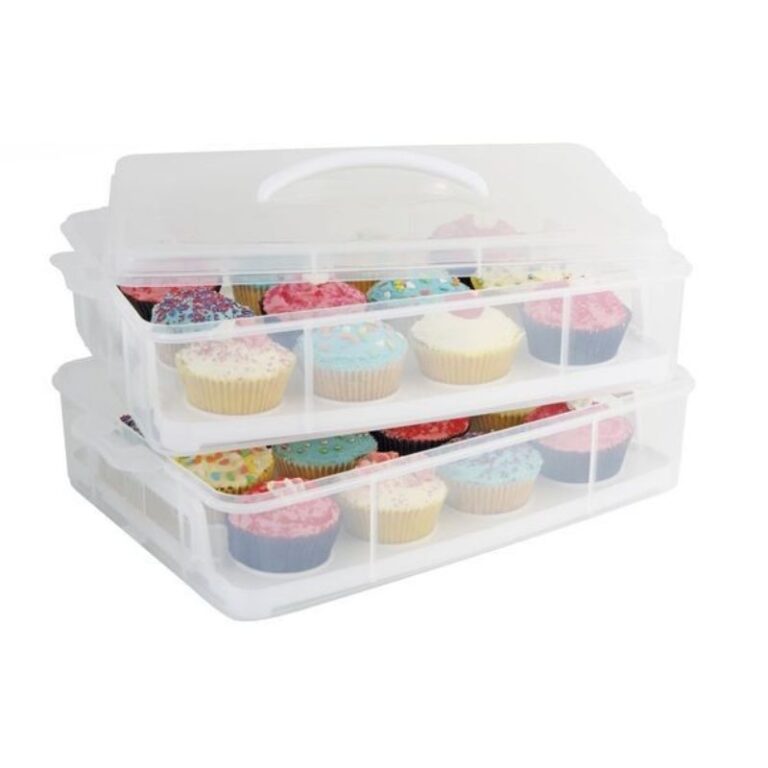 Daily Bake Cupcake Caddy Stackable Carrier Holds 24