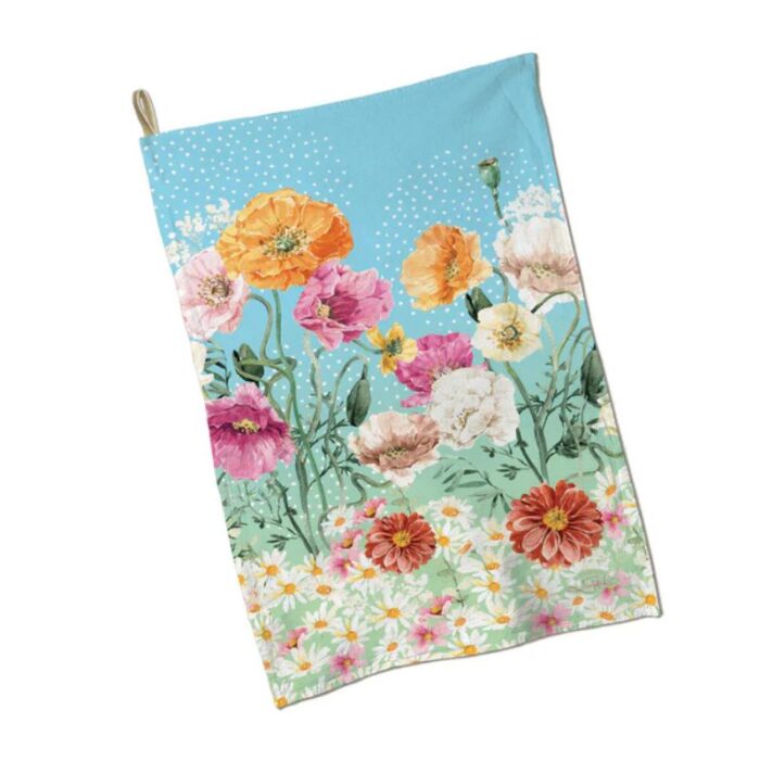 Tea Towel Summer Poppies - Epicure Homewares