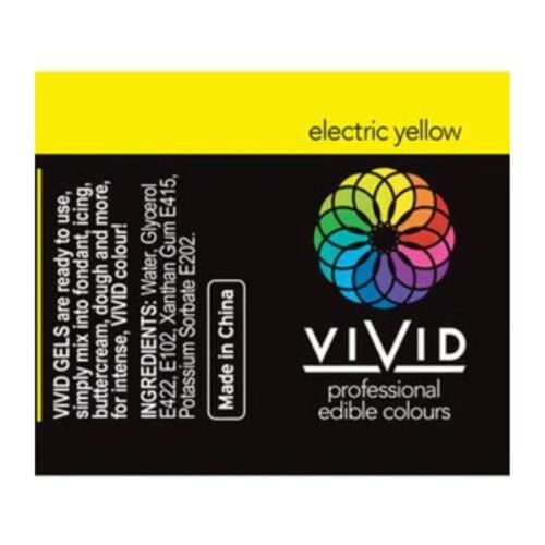 VIVID Gel Colour 160g Electric Yellow - Epicure Homewares