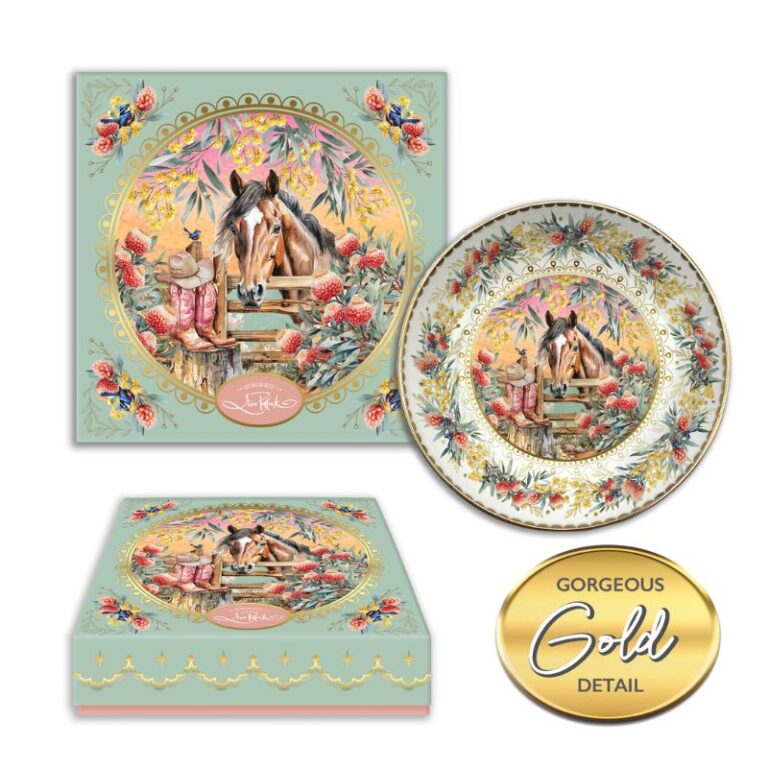 Trinket Dish Ceramic Sunny Highland Cow - Epicure Homewares